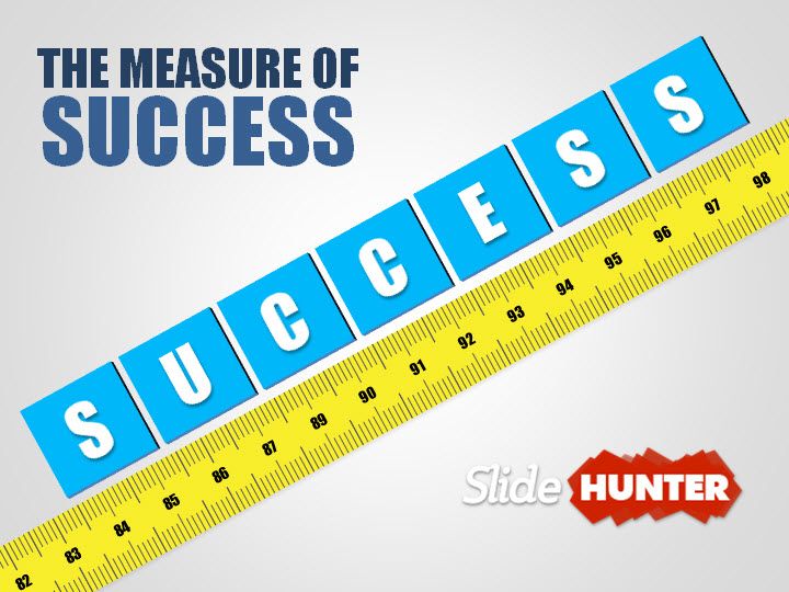 Free 3D Measuring Success PowerPoint Template Free 3D Measuring Success PowerPoint Template