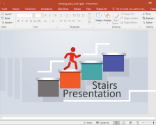 Animated Stairs PowerPoint Template