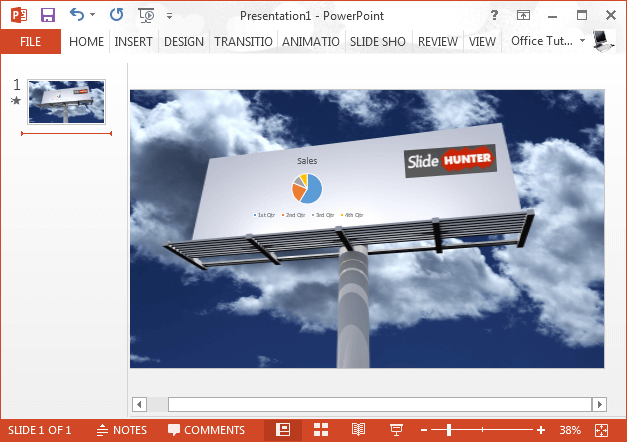 How To Create Animated Billboard in PowerPoint - SlideHunter.com