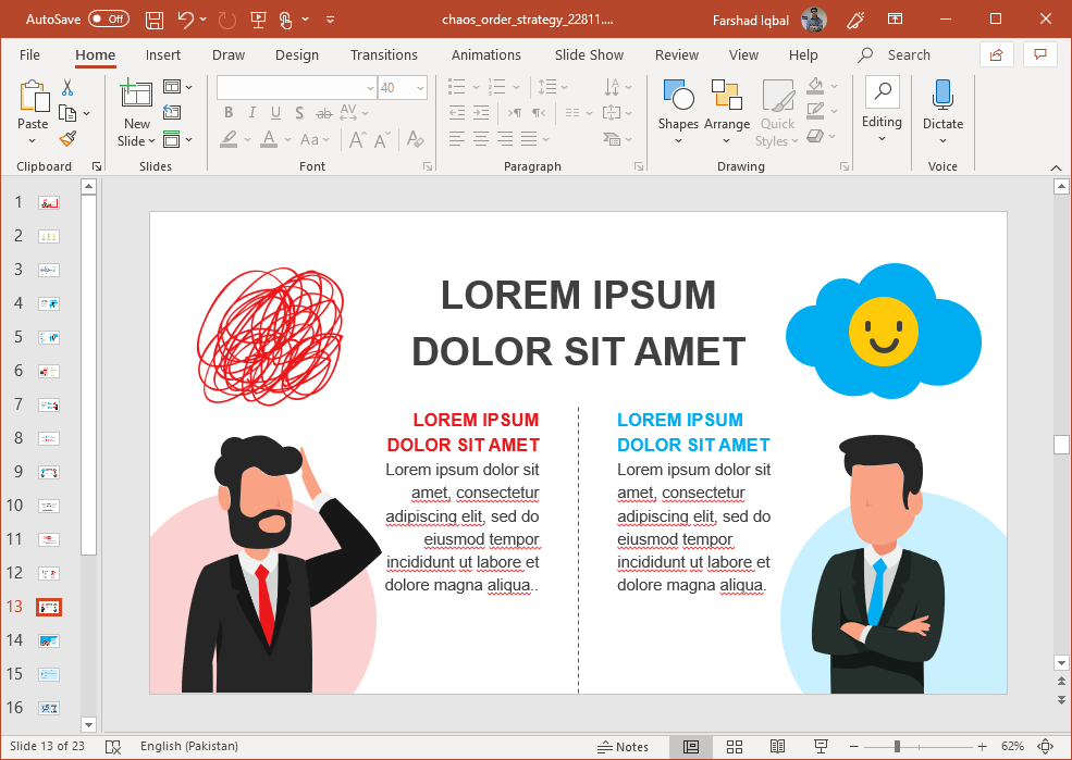 Chaos Order Strategy Template for PowerPoint Chaos Order Strategy Template for PowerPoint