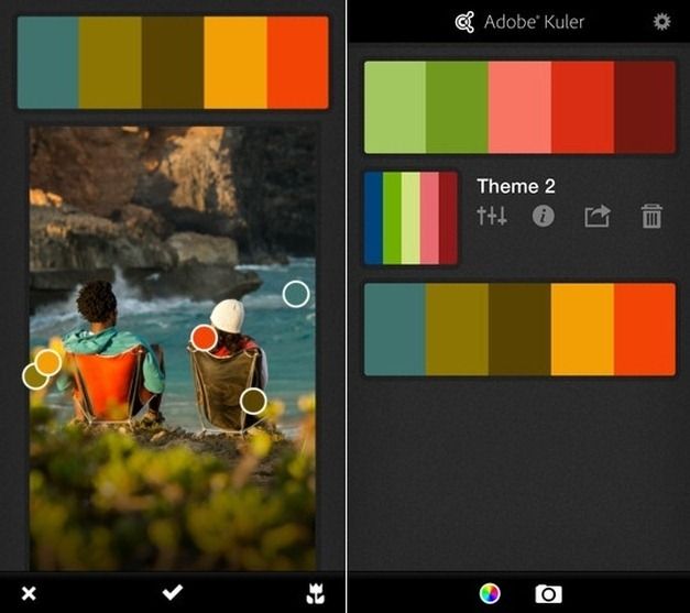 Create Color Themes From Images On iPhone With Adobe Kuler