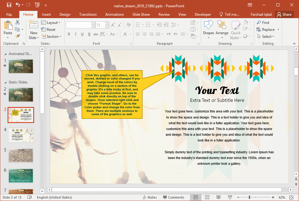 Animated Native American Culture PowerPoint Template