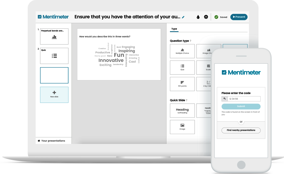 Conduct Live Polls with Instant Results via Online Voting with Mentimeter