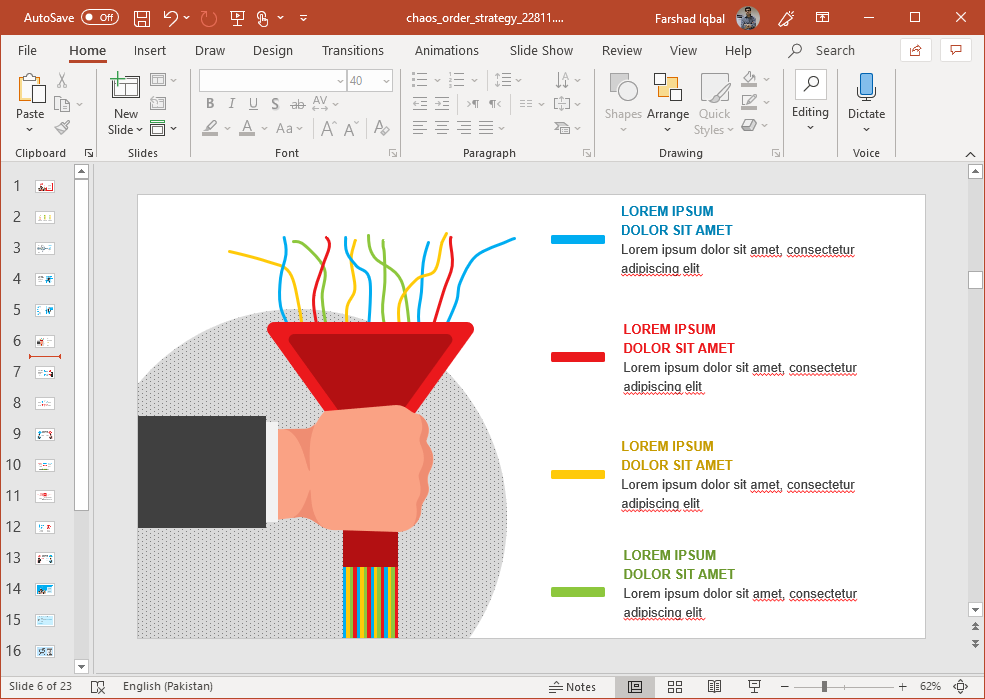 Chaos Order Strategy Template for PowerPoint Chaos Order Strategy Template for PowerPoint