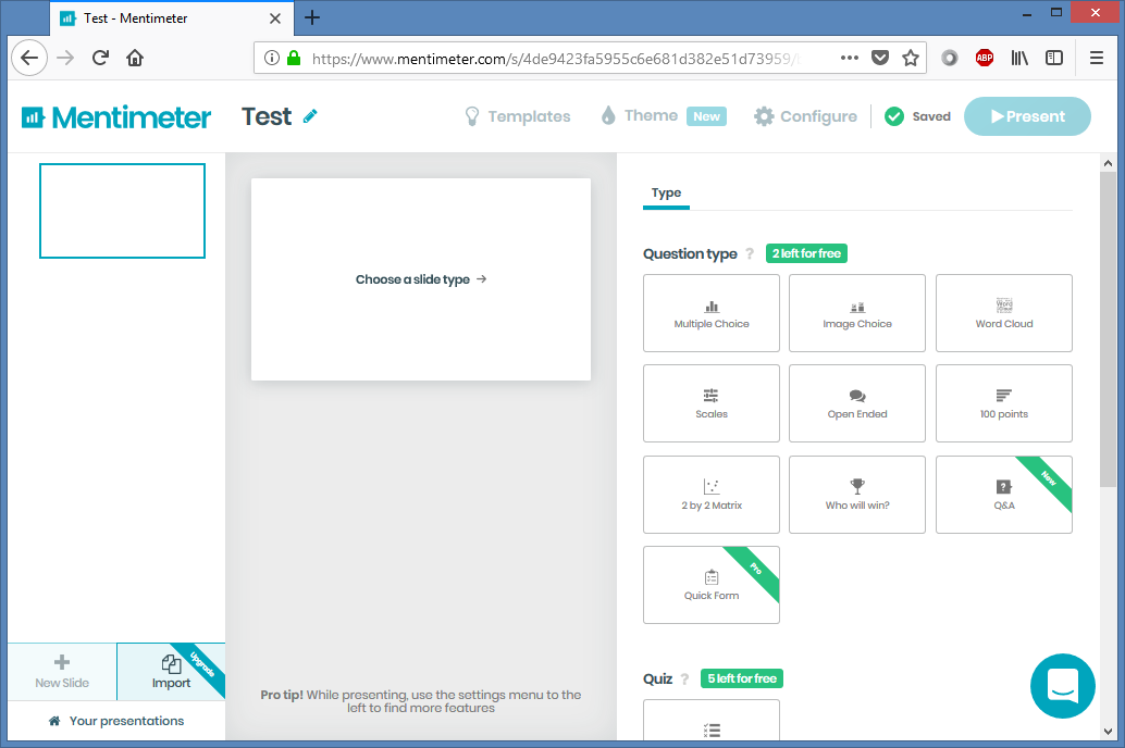 Conduct Live Polls with Instant Results via Online Voting with Mentimeter