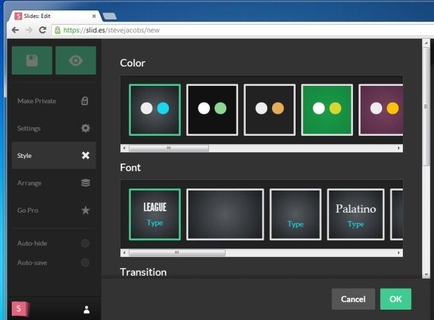 Slides Web App: Create Zooming Slides And Present Them From A Browser