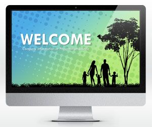 Free Widescreen Family PowerPoint Template - Free PowerPoint Templates ...