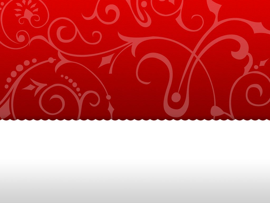 Vintage Floral Red PowerPoint Template