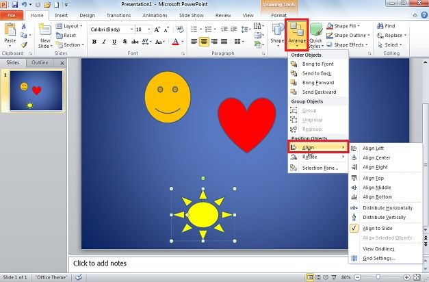 How To Align Shapes In PowerPoint 2010 how-to-align-shapes-in-powerpoint-2010