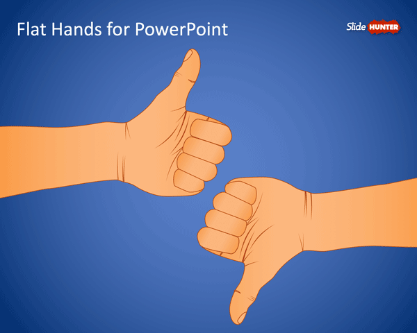 Free Flat Hands PowerPoint Template - Free PowerPoint Templates ...