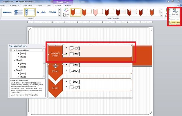 Create Flow Chart using SmartArt in PowerPoint 2010 Create Flow Chart using SmartArt in PowerPoint 2010