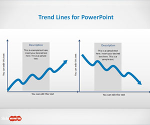 Free Uptrend & Downtrend Lines for PowerPoint - Free PowerPoint ...